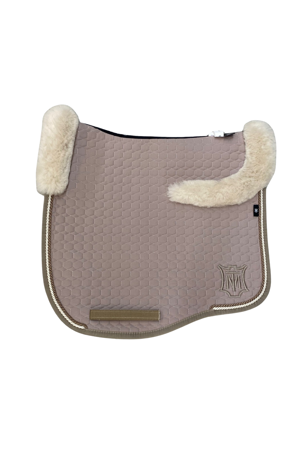 Mattes Dressage Saddle Pad Eurofit Stucco with Linen SheepSkin Trim ...