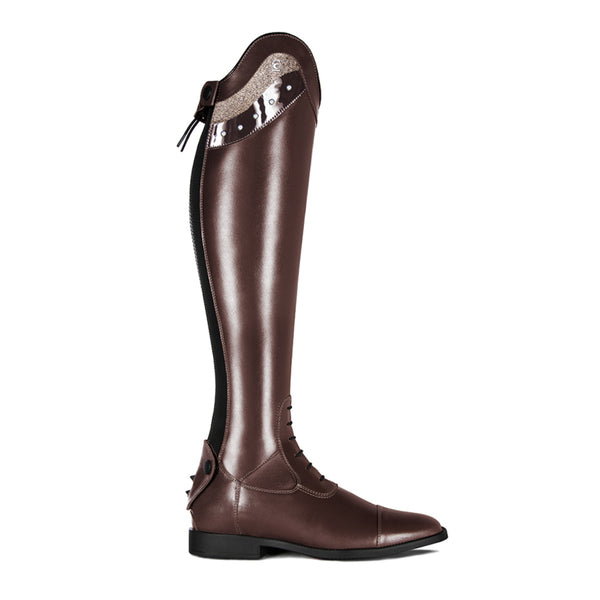 Cavallo Linus Slim Patent, Crystal, Sparkle Panel Boots MOCCA - Horse ...