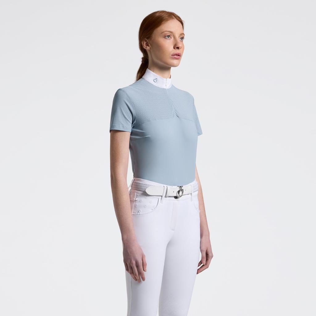 Cavalleria Toscana Ladies Perforated Jersey Short Sleeved Competition ...