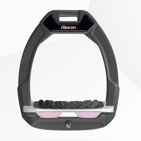Flex On SAFE-ON Stirrups Inclined Ultra Grip DARK GREY/GREY/LIGHT PINK ...