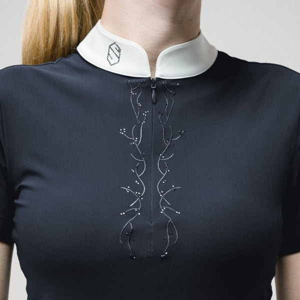 Samshield Loise Crystal Leaf Ladies Long Sleeved Competition Shirt ...