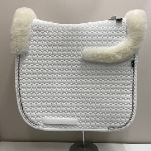 Mattes Square Dressage Competition Saddle Pad with Fleece Trim - Horse ...
