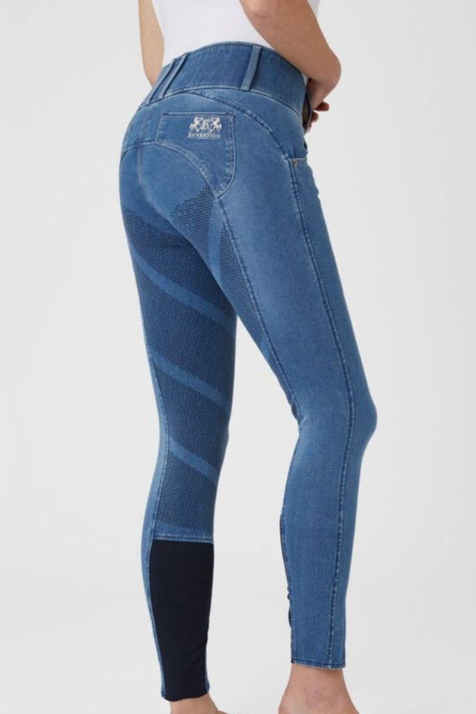 B Vertigo Dianne Ladies Silicone Full Seat Denim Breeches – Horse in ...